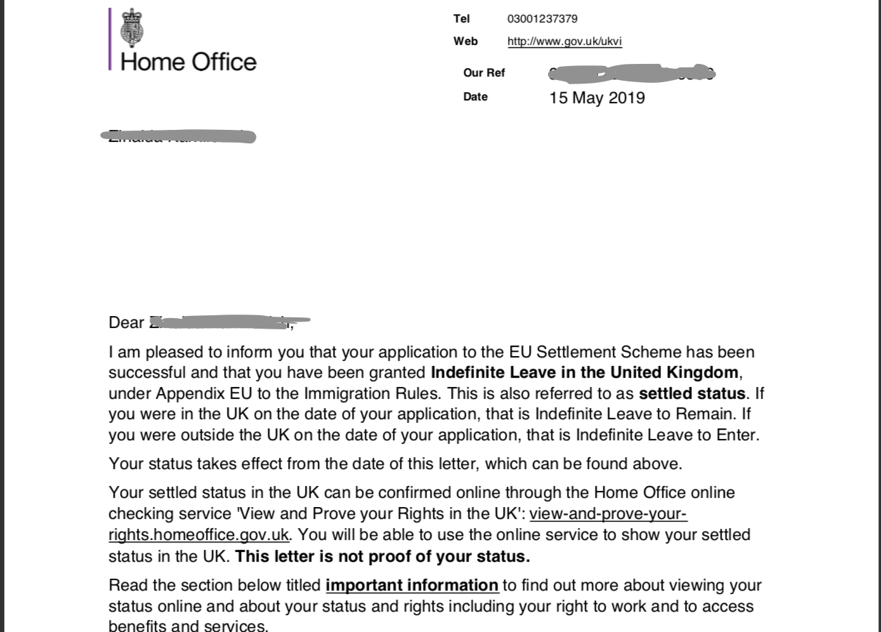 Settled Status Or Pre Settled Status EU Settlement Scheme Fully